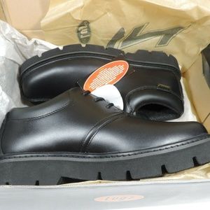 Lugz | Shoes | Lugz Mens Shoes Leather Black Slip Resistant Stee | Poshmark